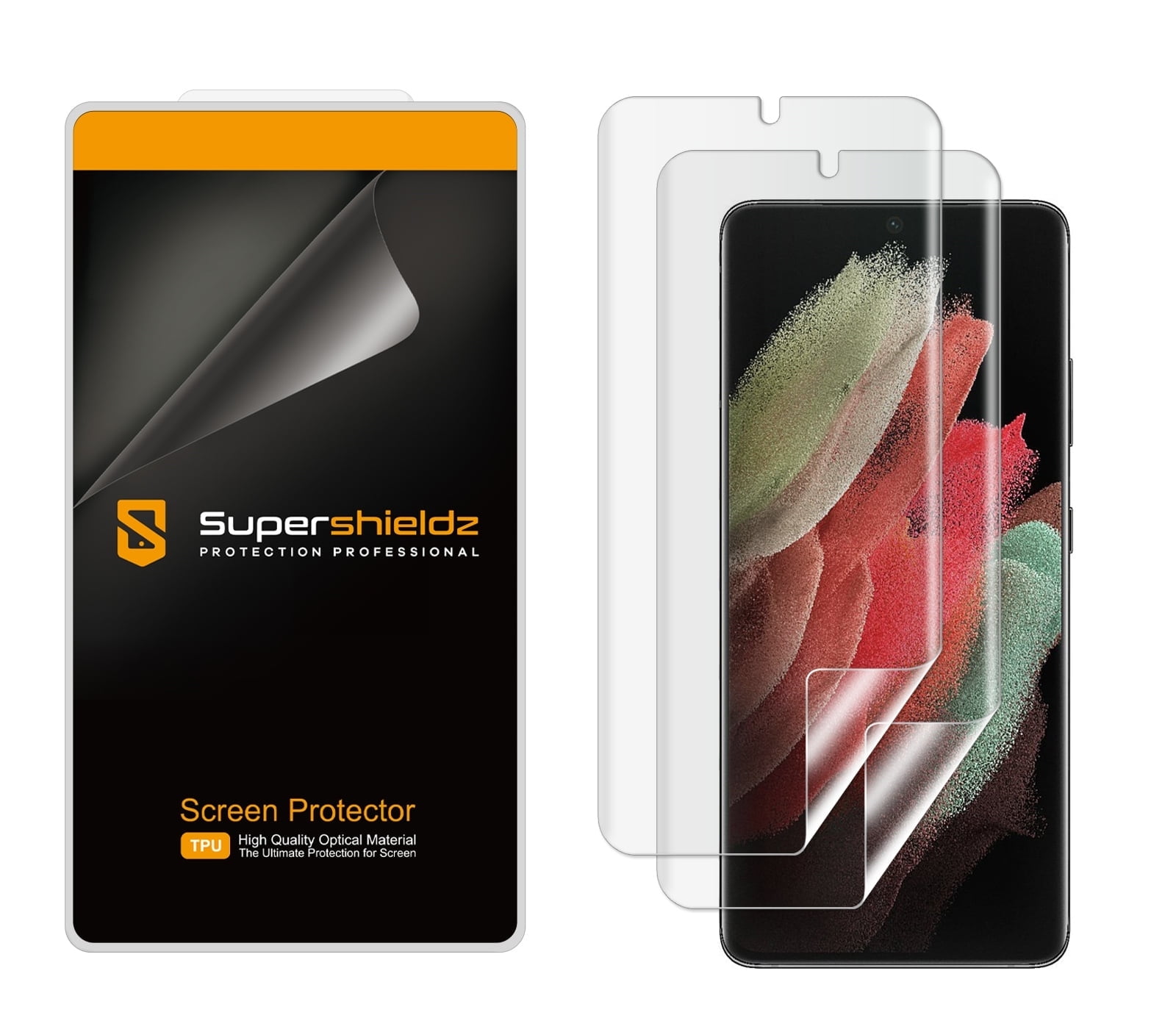 Supershieldz 2-Pack Samsung Galaxy S21 Ultra 5G Screen Protector, HD ...