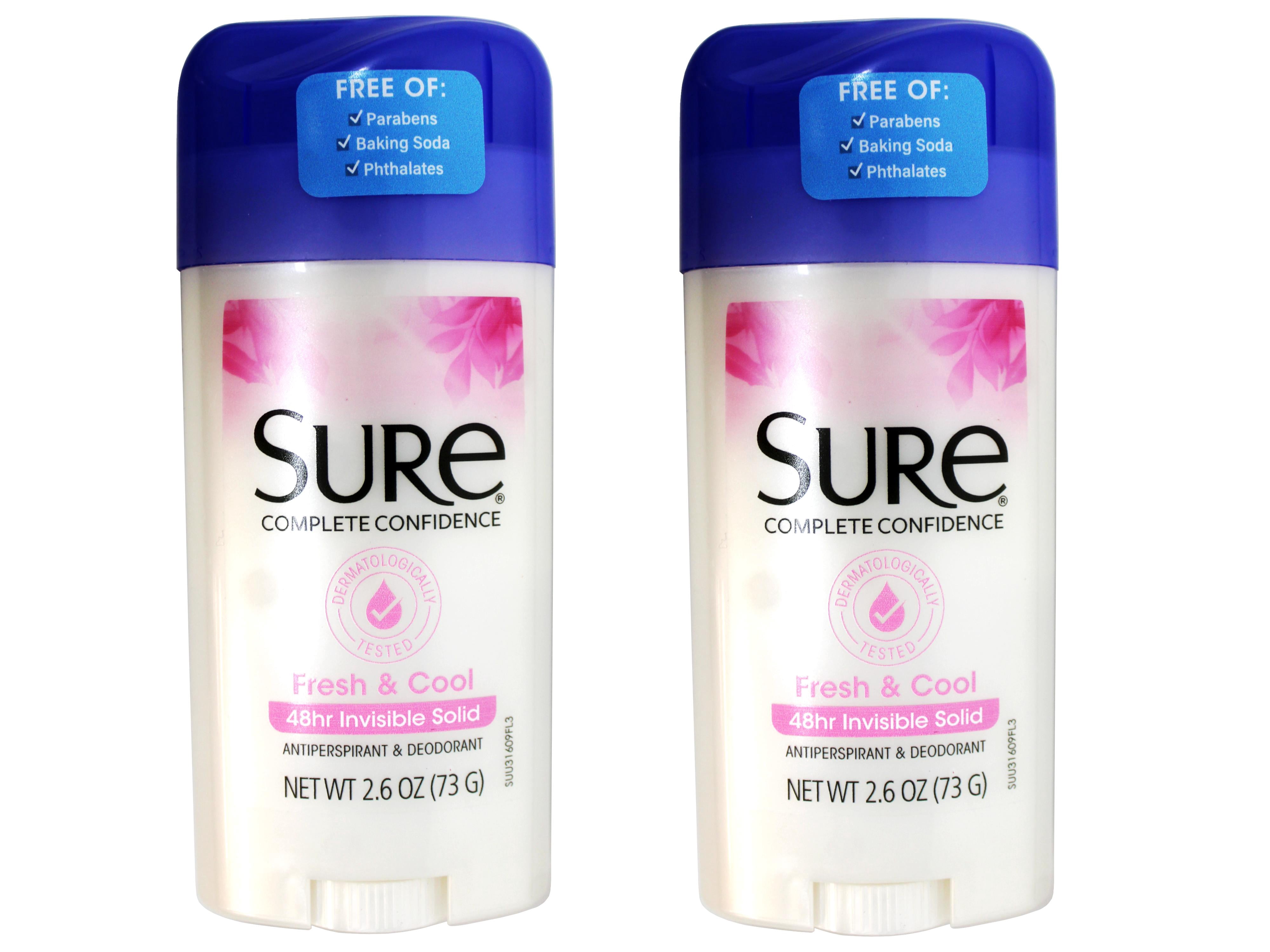 2 Pack - Sure Antiperspirant & Deodorant, Fresh And Cool, 48hr ...
