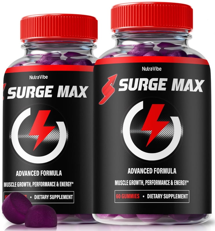 (2 Pack) Surge Max Gummies – Official SurgeMax ME Ashwagandha & Shilajit Gummy for Physical ...