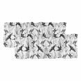 2 Pack Swallows Valance for Window Animal Sun Leaf Nature Botanical ...