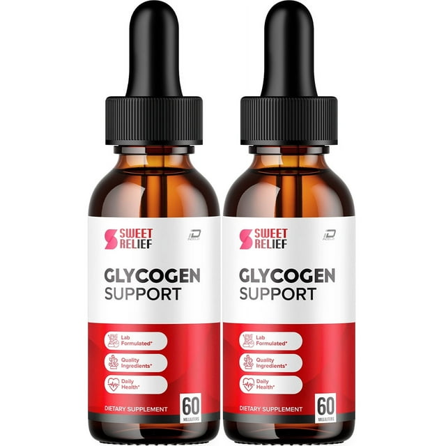 (2 Pack) Sweet Relief Glycogen Support Drops Supplement - SweetRelief ...