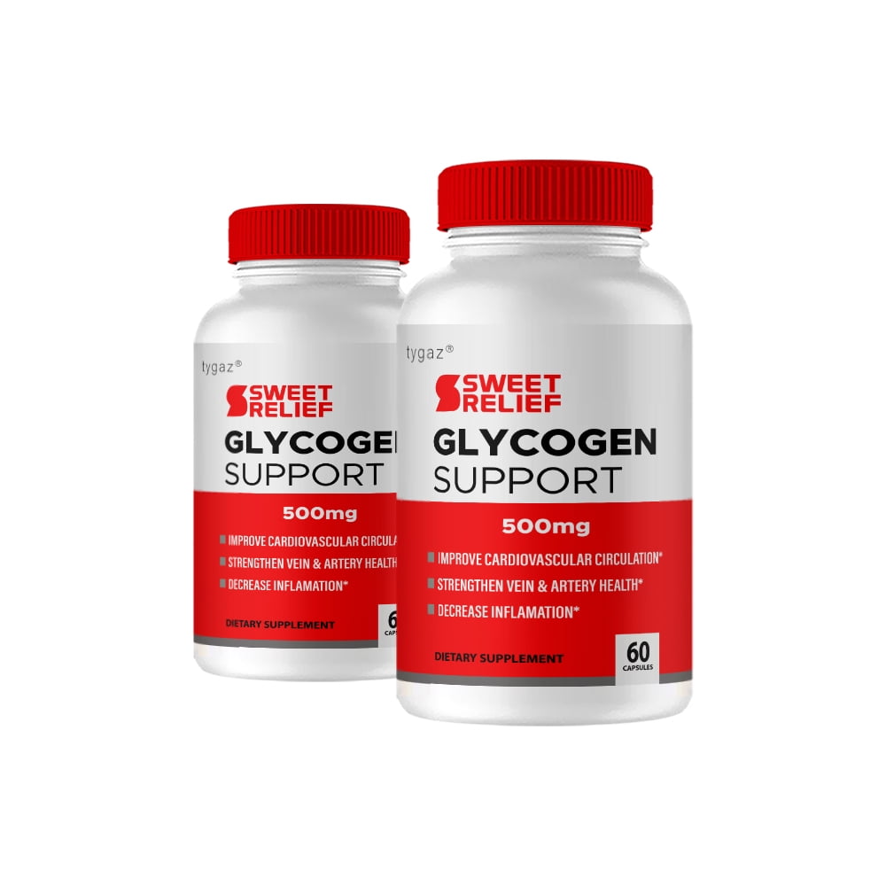 (2 Pack) Sweet Relief - Advanced Glycogen Capsules Supplement for Blood ...