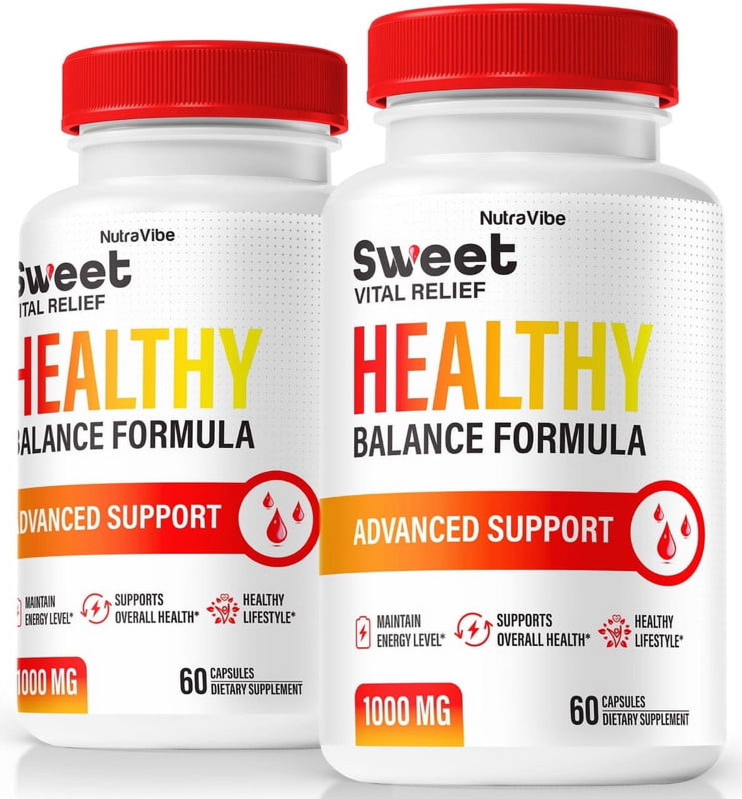 (2 Pack) Sweet Vital Relief Glyco Optimizer Capsules, Original SweetVital Relief Formula ...