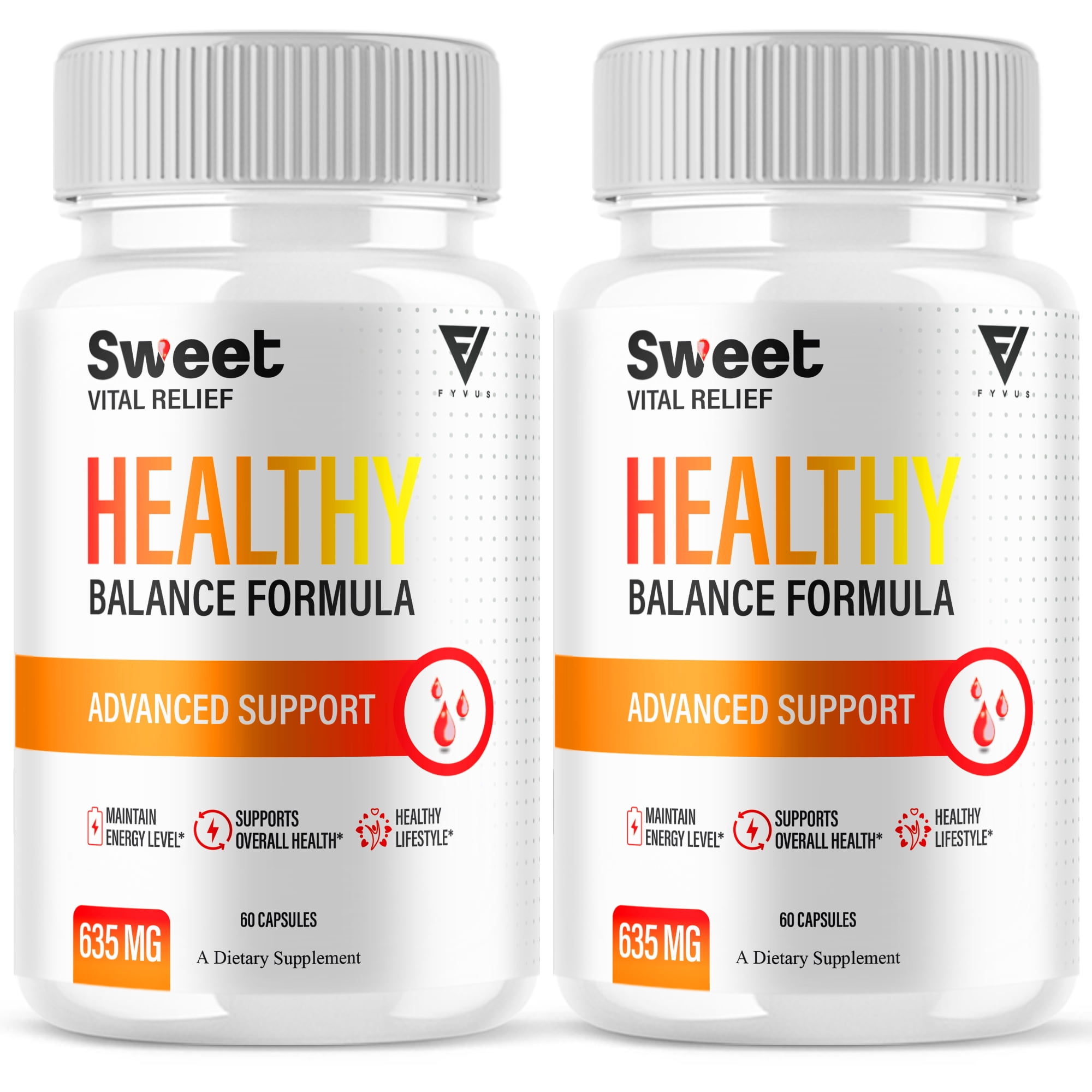 (2 Pack) Sweet Vital Relief Glycogen Support Supplement Formula (120 ...