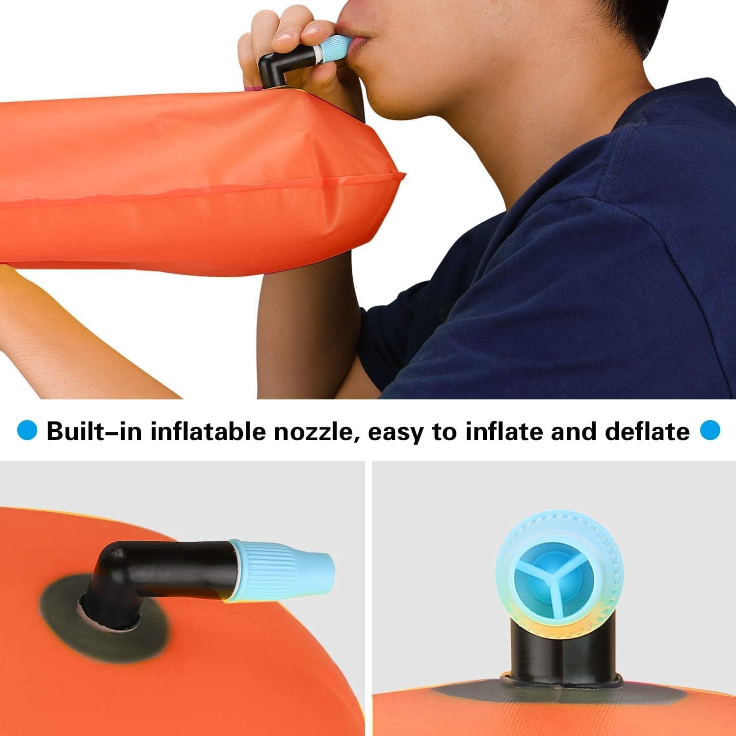 2 Pack Swim Buoy Float for Open Water, Adjustable Waist Safety Float ...