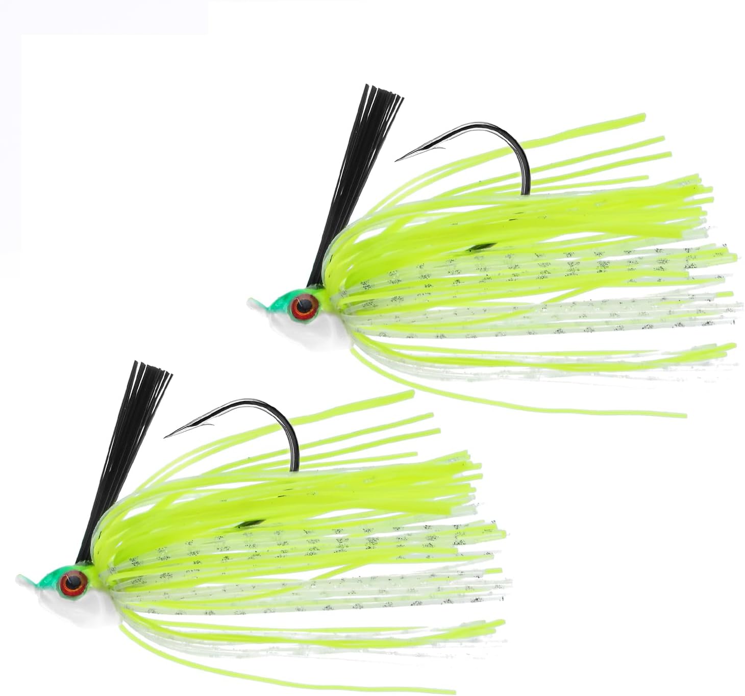 2 Pack Swim Jigs Weedless Bass Fishing Jigs Hook Lures with Reinforced ...