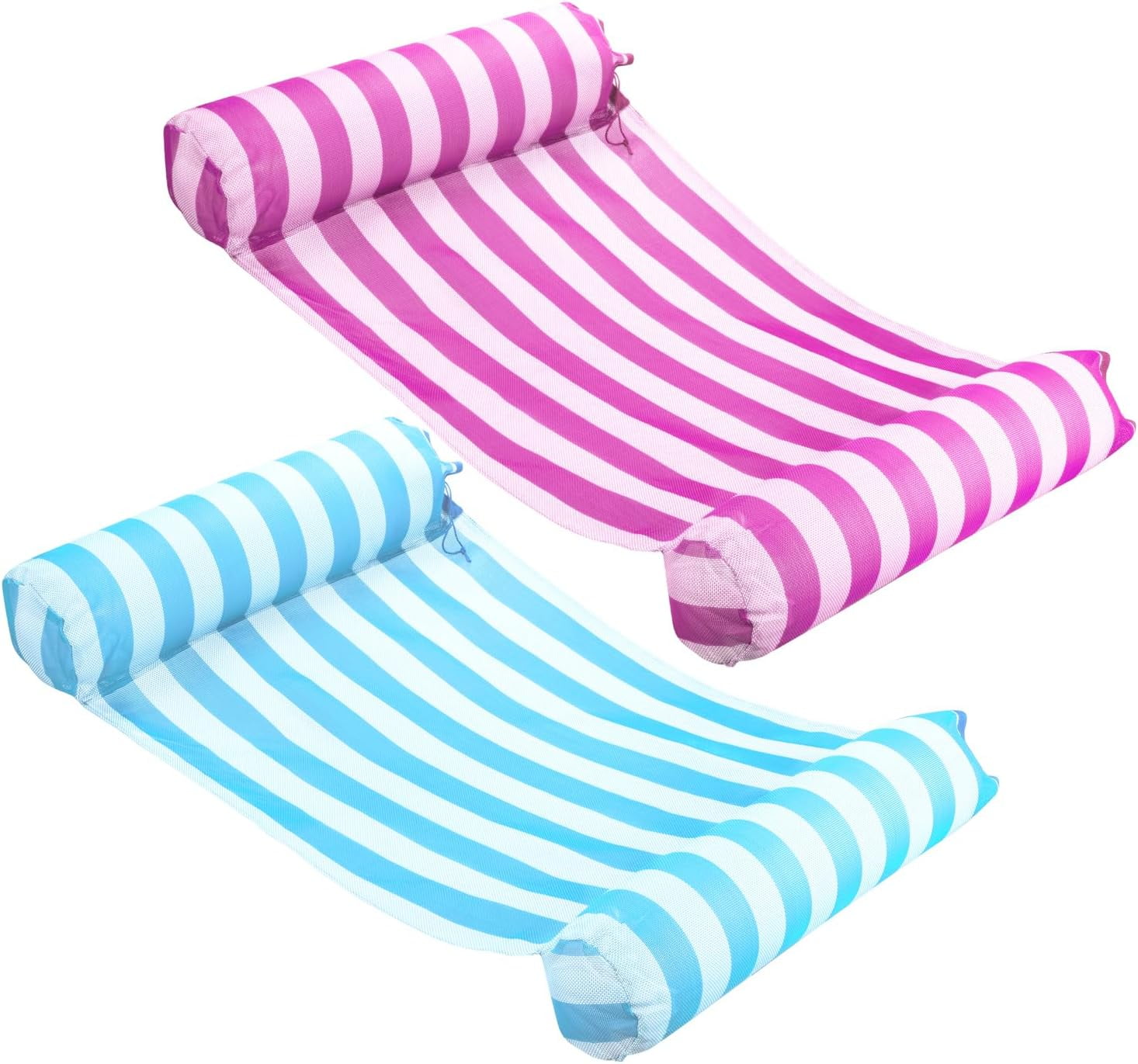 2-Pack Swimming Pool Float Hammock, Multi-Purpose Inflatable Hammock ...