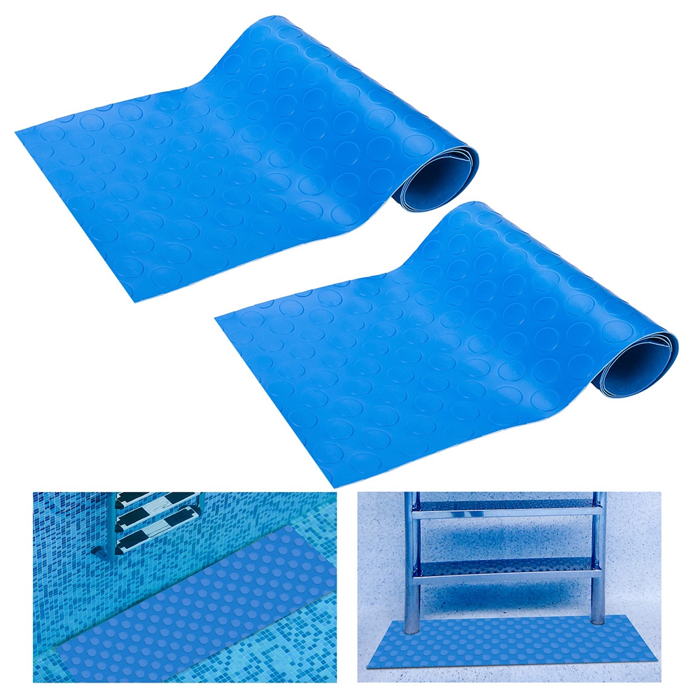 2 Pack Swimming Pool Ladder Mat - Protective Pool Ladder Pad Step Mat ...