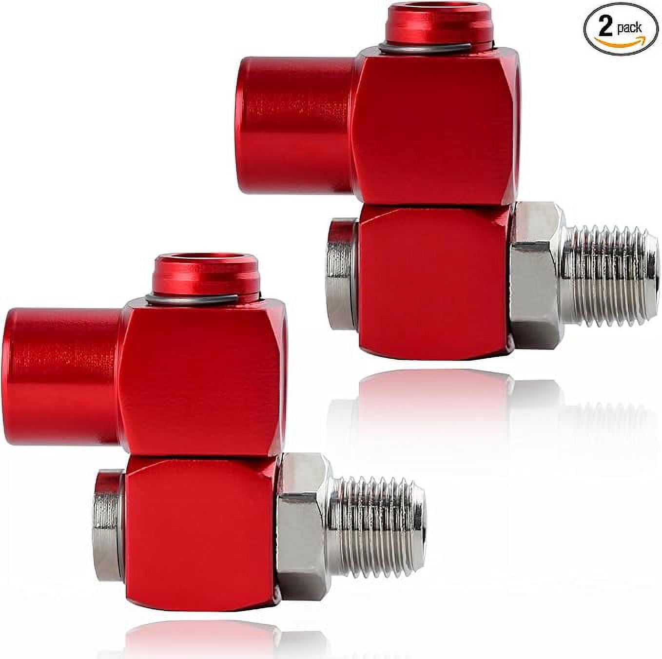 2 Pack Swivel Air Fittings 1/4" NPT 360 Degree Swivel Air Hose ...