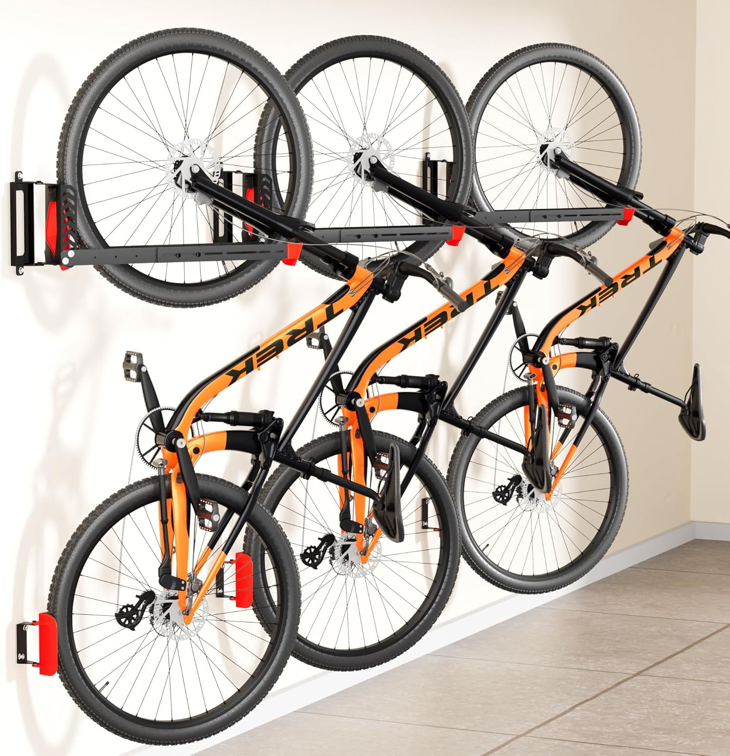2-Pack Swivel Bike Rack Wall Mount, Bike Hangers for Garage, Space ...