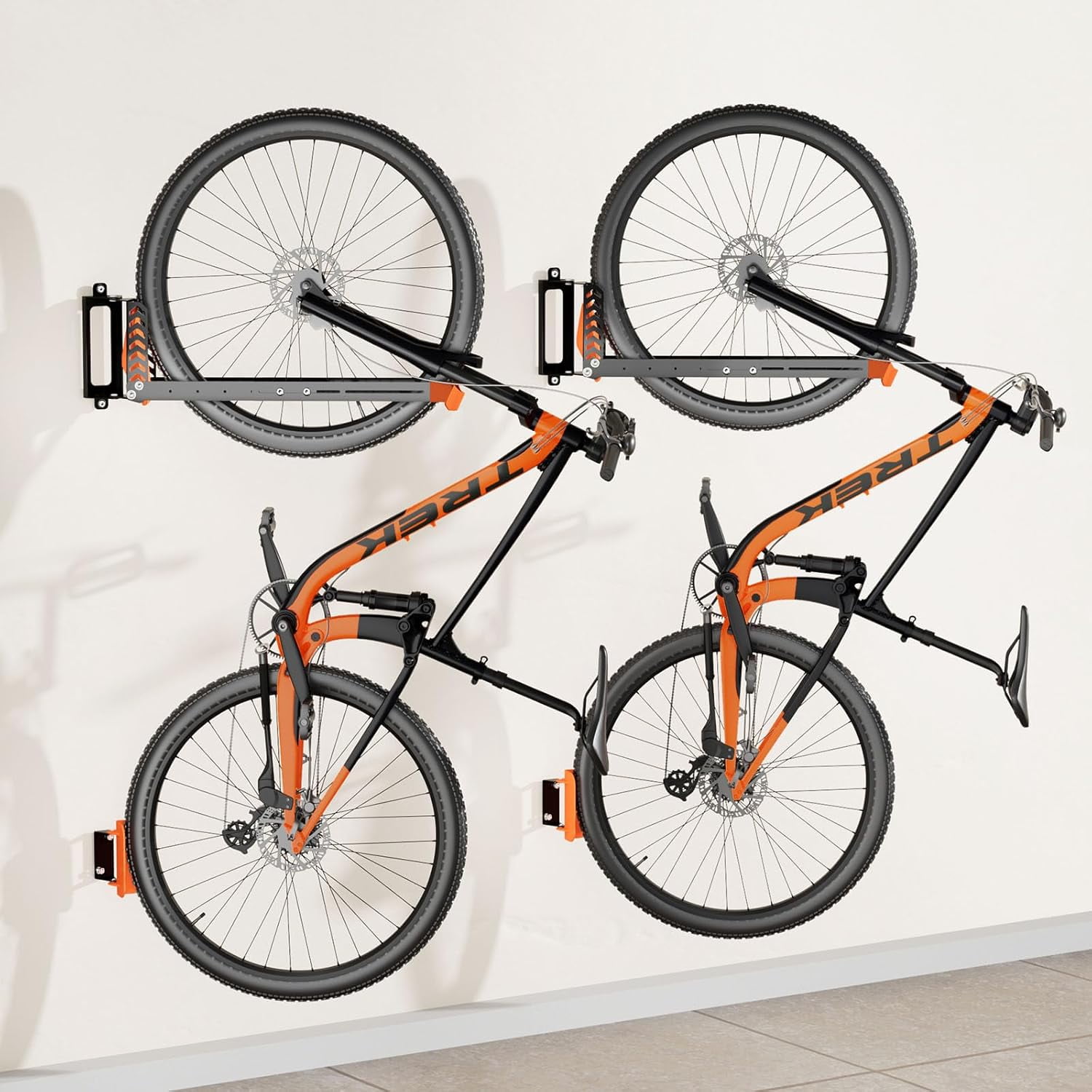 2-Pack Swivel Bike Rack Wall Mount, Bike Hangers for Garage, Space ...
