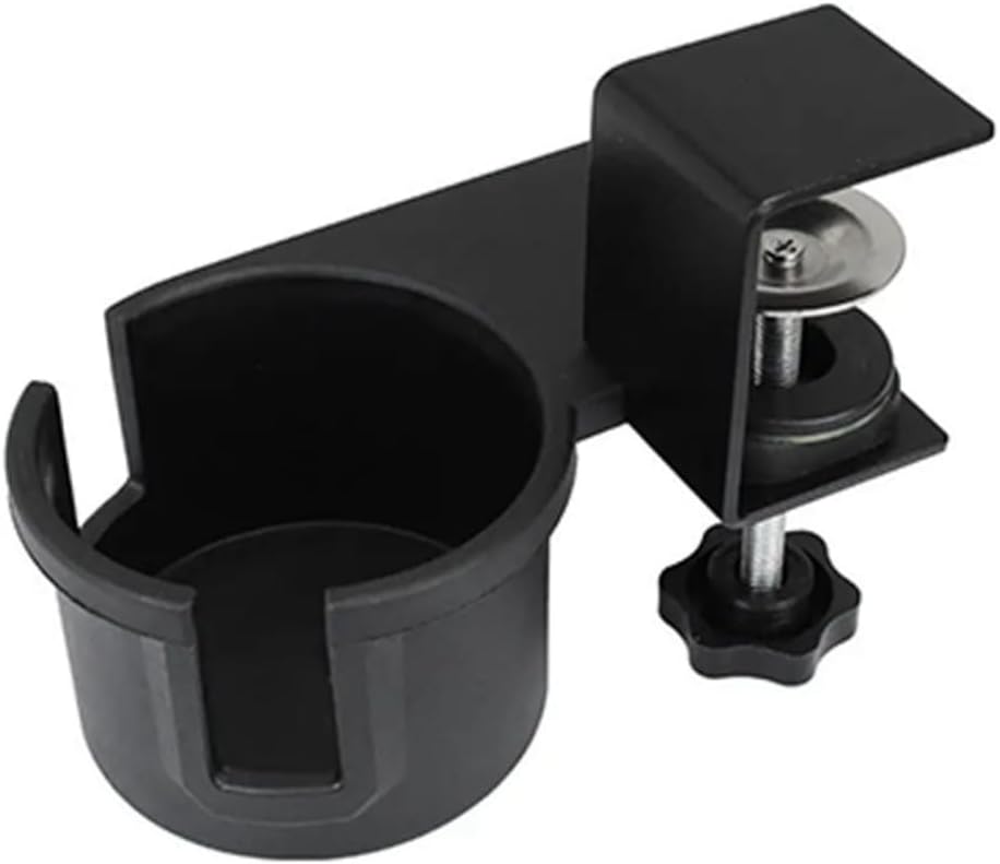 2-Pack Swivel Under Desk Cup Holder Mount - No Drill Tool Required ...