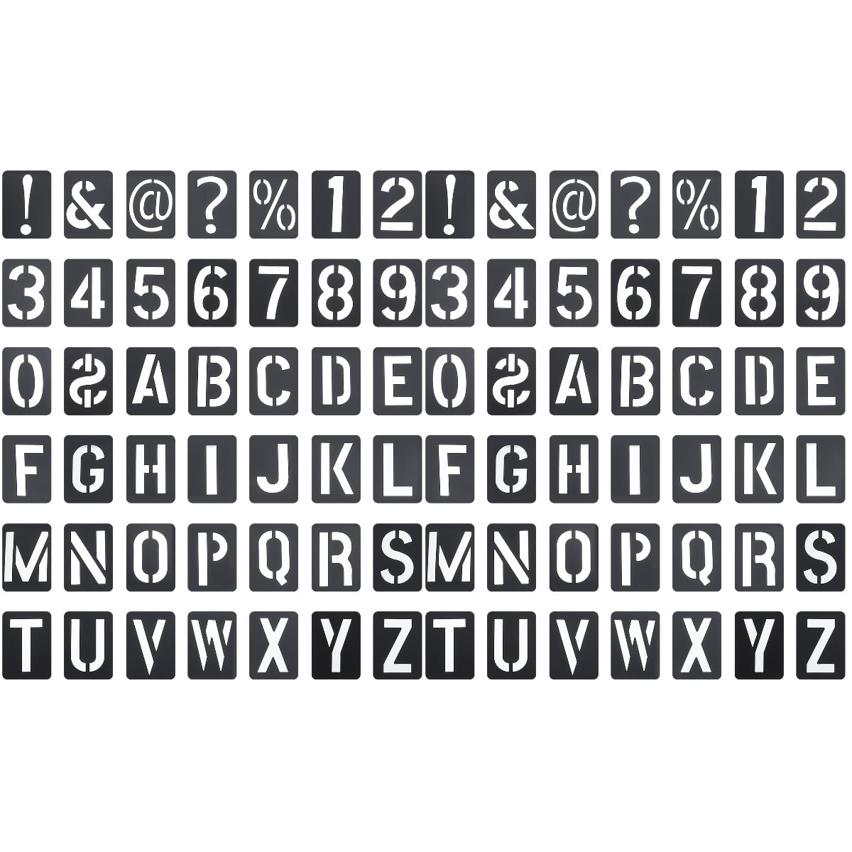 2 Pack Symbol Number Stencils Door Sign Painting Supplies Product for ...