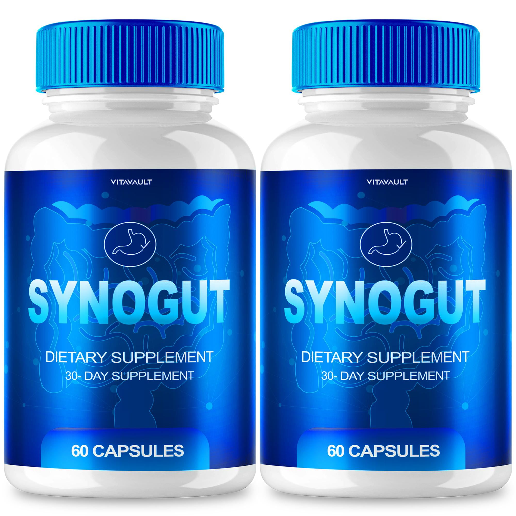 (2 Pack) Synogut Digestive Health Support, 120 Capsules - Enhance Your ...