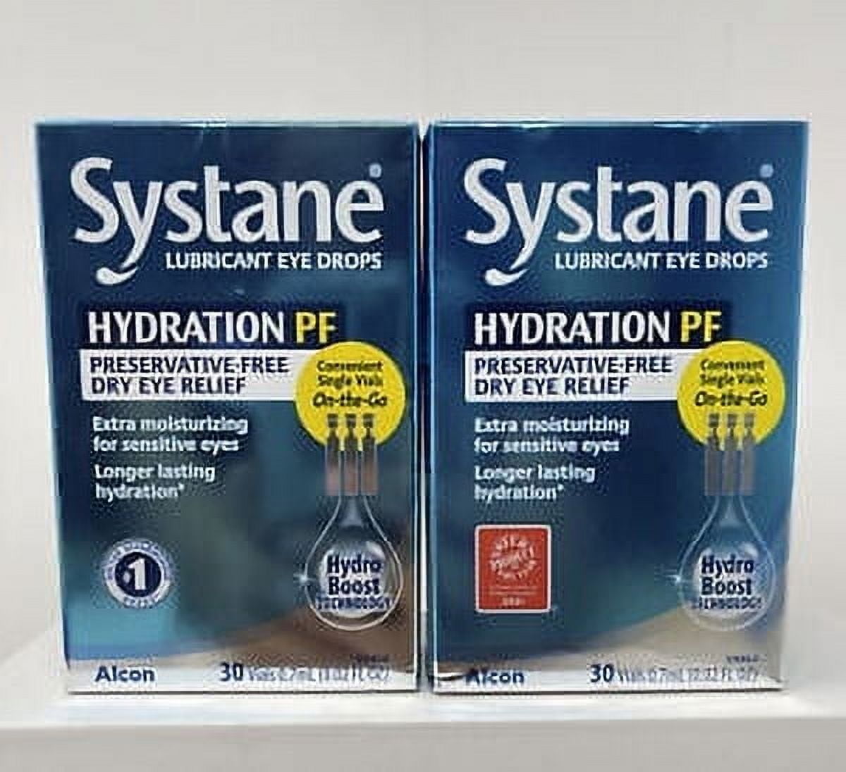 2 Pack, Systane Lubricant Eye Drops Hydration PF Dry Relief 30Ct, 04/2023+ #7041 - Walmart.com