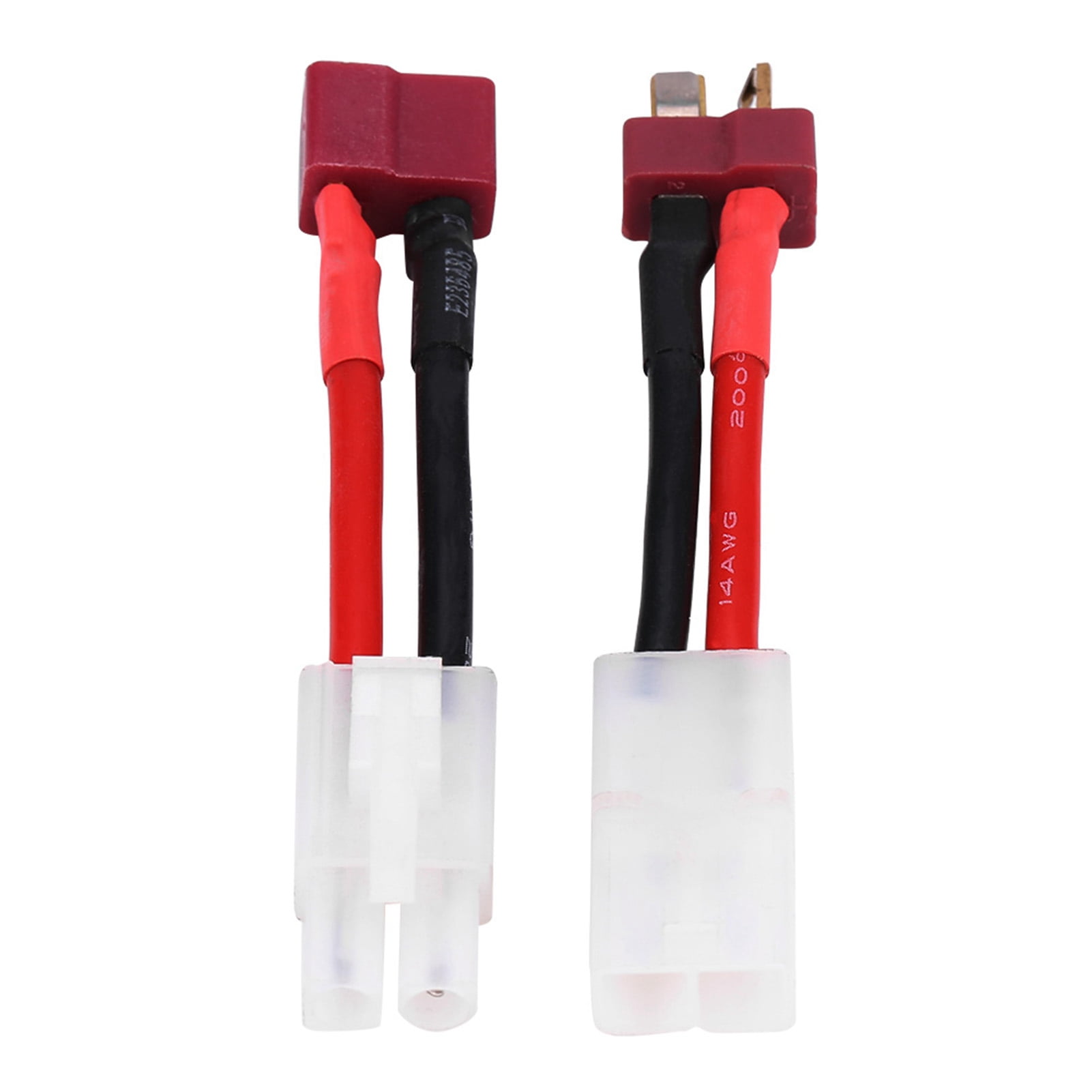 2-Pack T-Plug Female/Male to Tamiya Male/Female Adapter Cable, 14 AWG ...