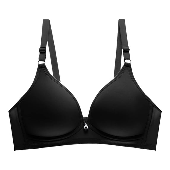 2 Pack T-Shirt Bras for Women No Underwire Wireless Breathable Thin ...