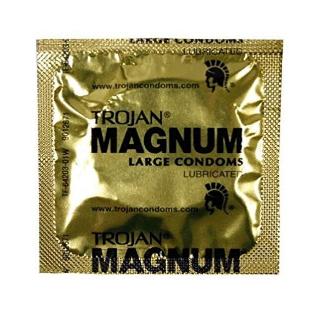 2 Pack - TROJAN Magnum Large Size Lubricated Premium Latex Condoms 12 ...