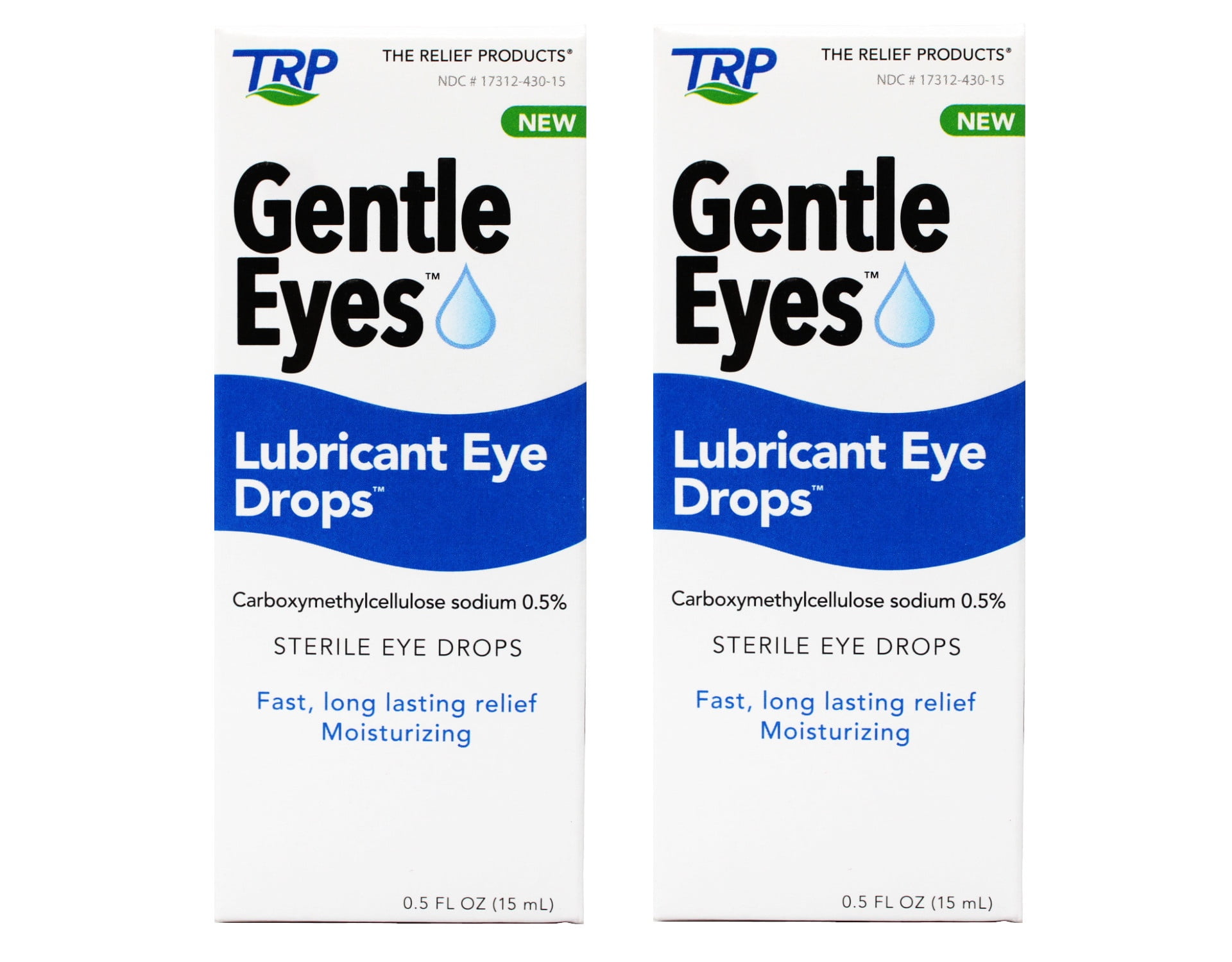 2 Pack - TRP Gentle Eyes Lubricant Eye Drops, Fast Long Lasting Relief ...