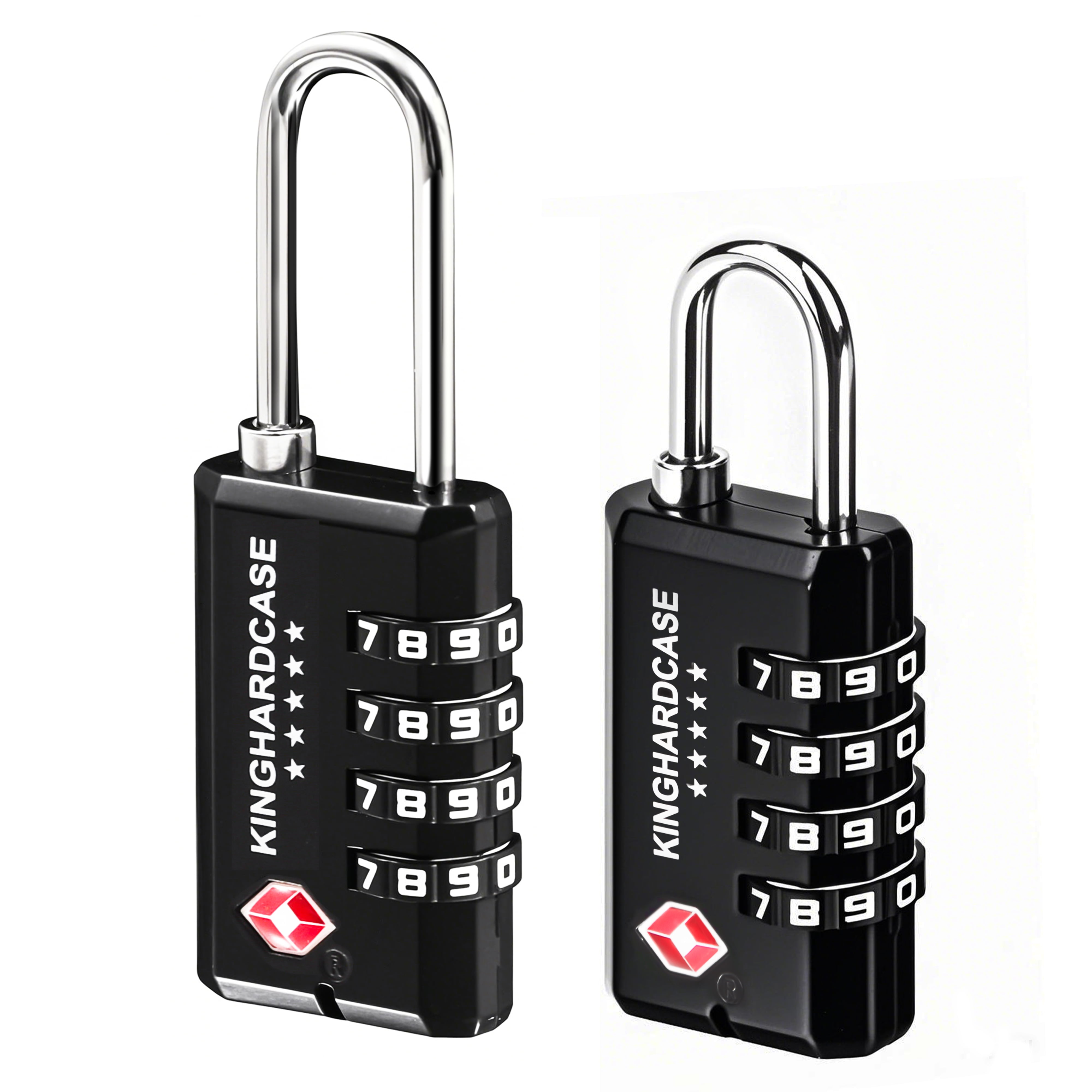 2 Pack TSA Locks for Luggage, 4-Digit Combination Travel Locks for Gun ...