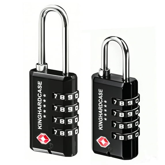 2 Pack TSA Locks for Luggage, 4-Digit Combination Travel Locks for Gun ...