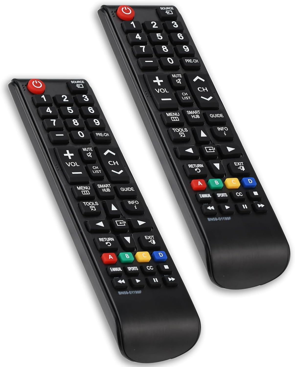 2-Pack TV Remote Control for Samsung BN59-01199F Remote Control for ...
