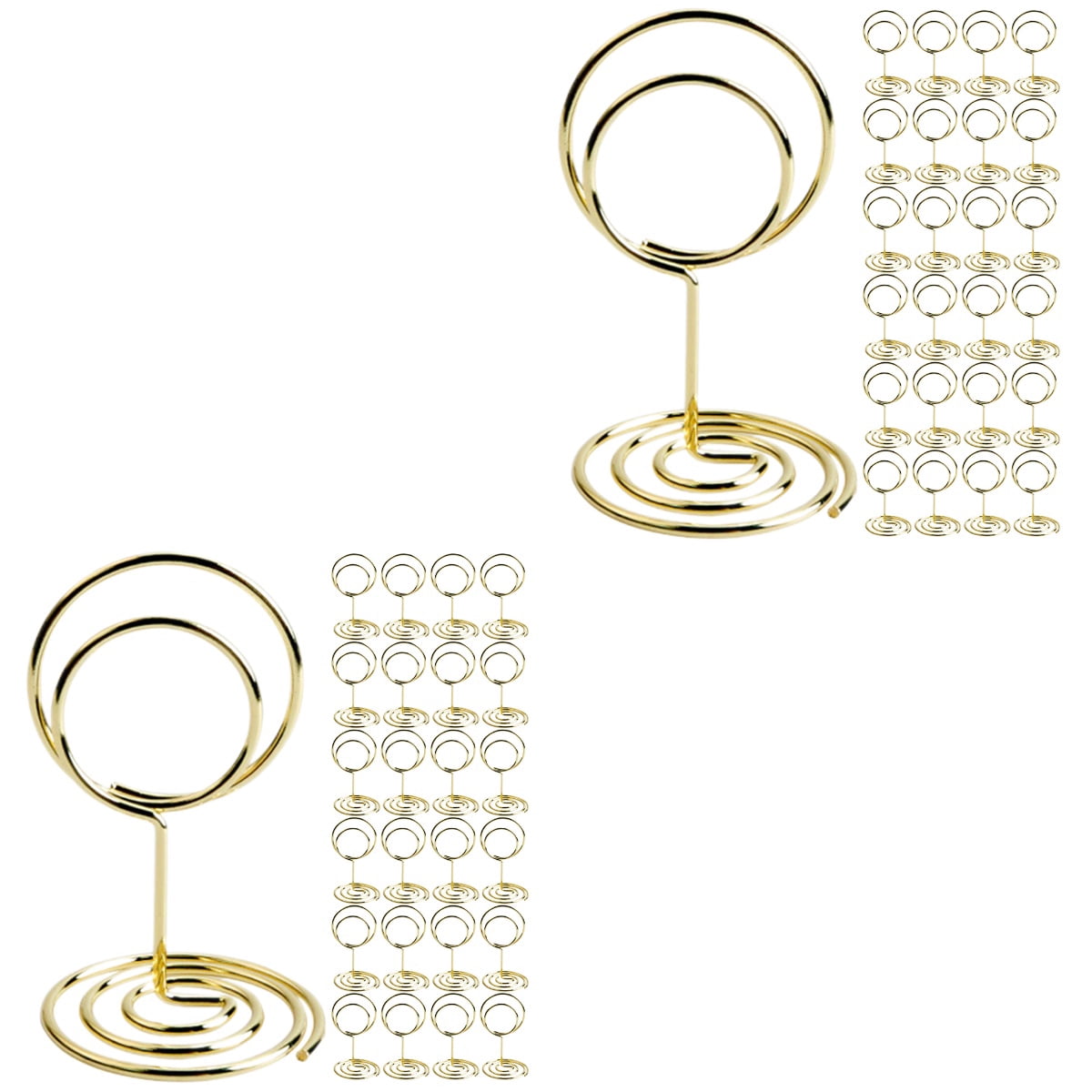 2 Pack Table Number Card Stock Sign Holder Wire Photo Holders Clips ...