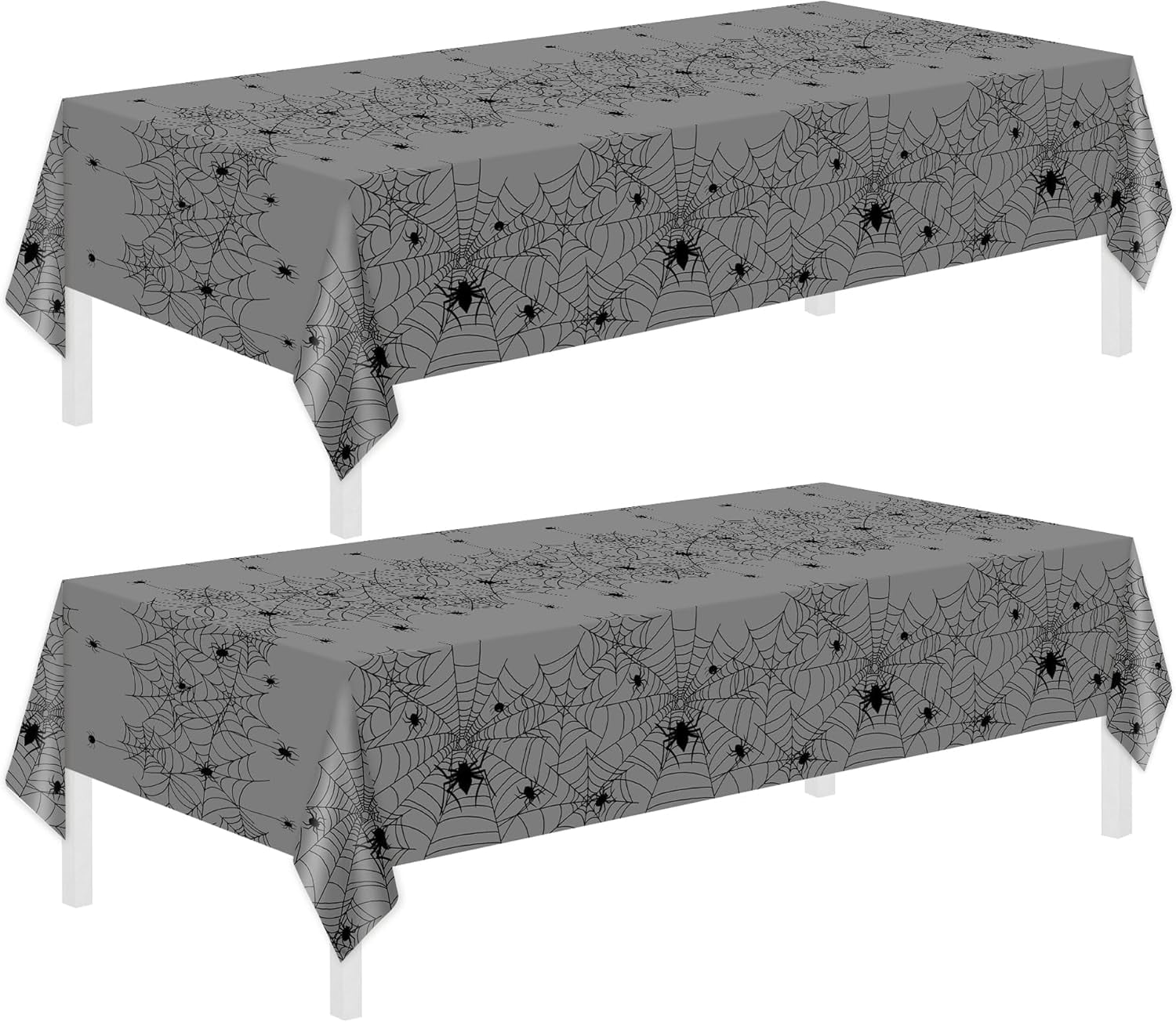 2 Pack Tablecloths,54"x108" Plastic Table Cloth Disposable for ...