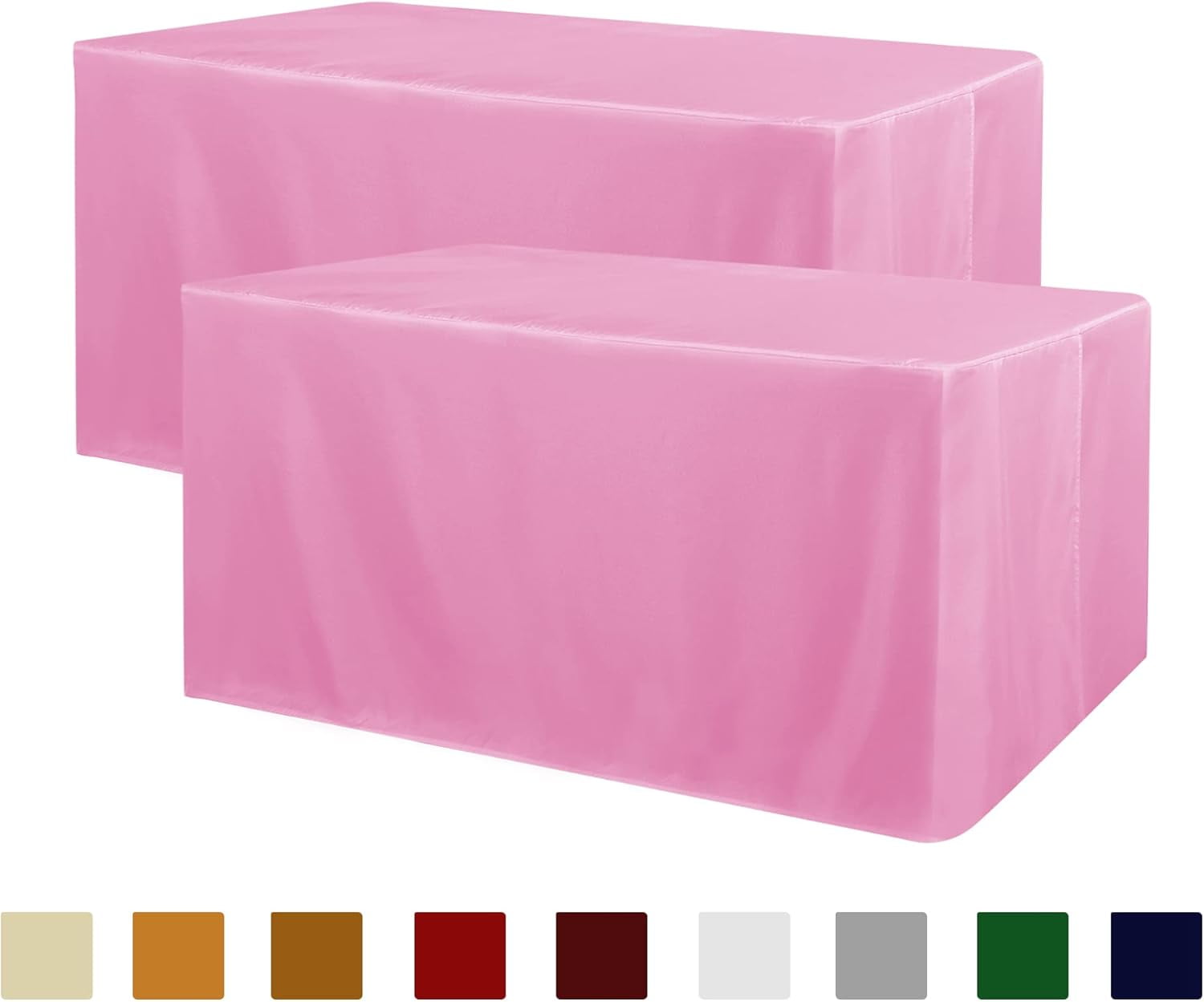 2 Pack Tablecloths for 6 Foot Rectangle Tables - Water Resistant ...