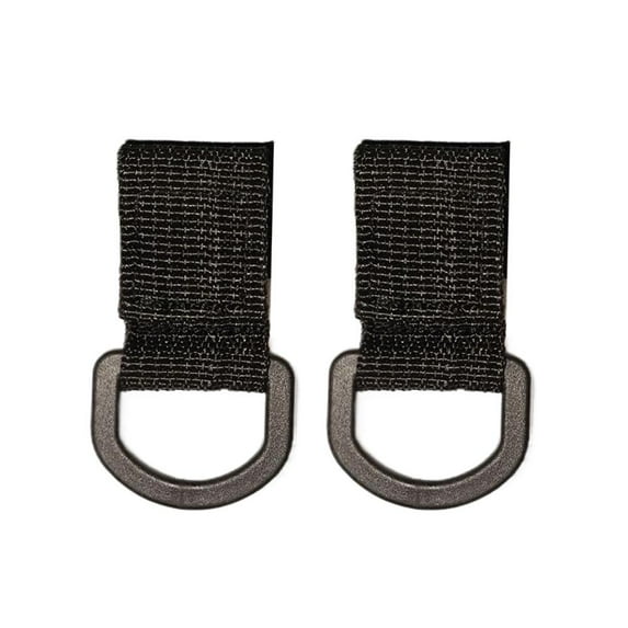 2-Pack Tactical Gear Clip with D Hook T-Mount Key Clip, Nylon Carabiner ...
