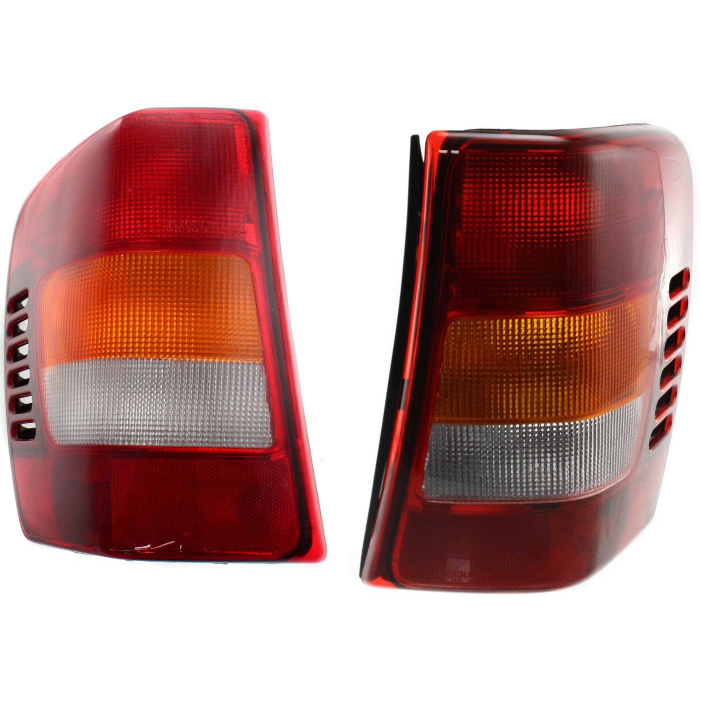2-Pack Tail Lights Tails Taillamps - Chrome Finish Reinforced Brakes ...