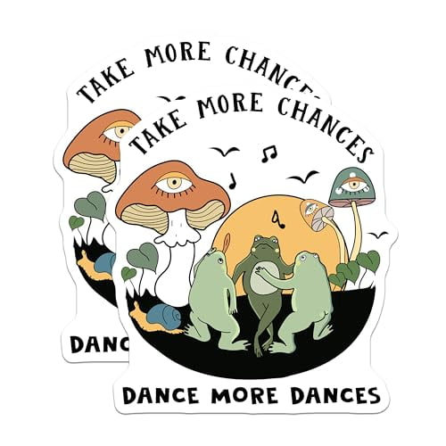 (2 Pack) Take More Chances Magnets - Dance More Dances - Fun Fridge ...