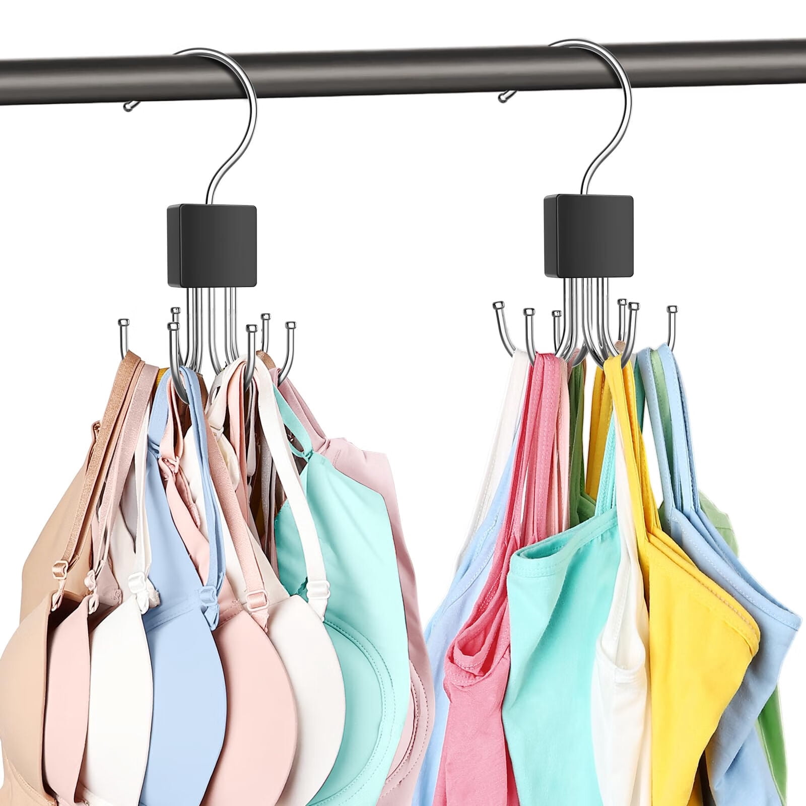 2 Pack Tank Top Hanger,Bra Hangers for Closet Organizer Max 48 Storage ...