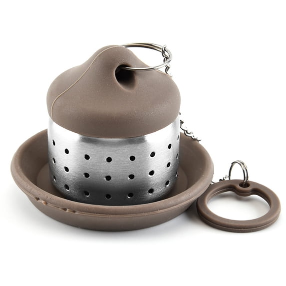 2-Pack Tea Infuser Stainless Steel Loose Tea Strainer with Silicone ...