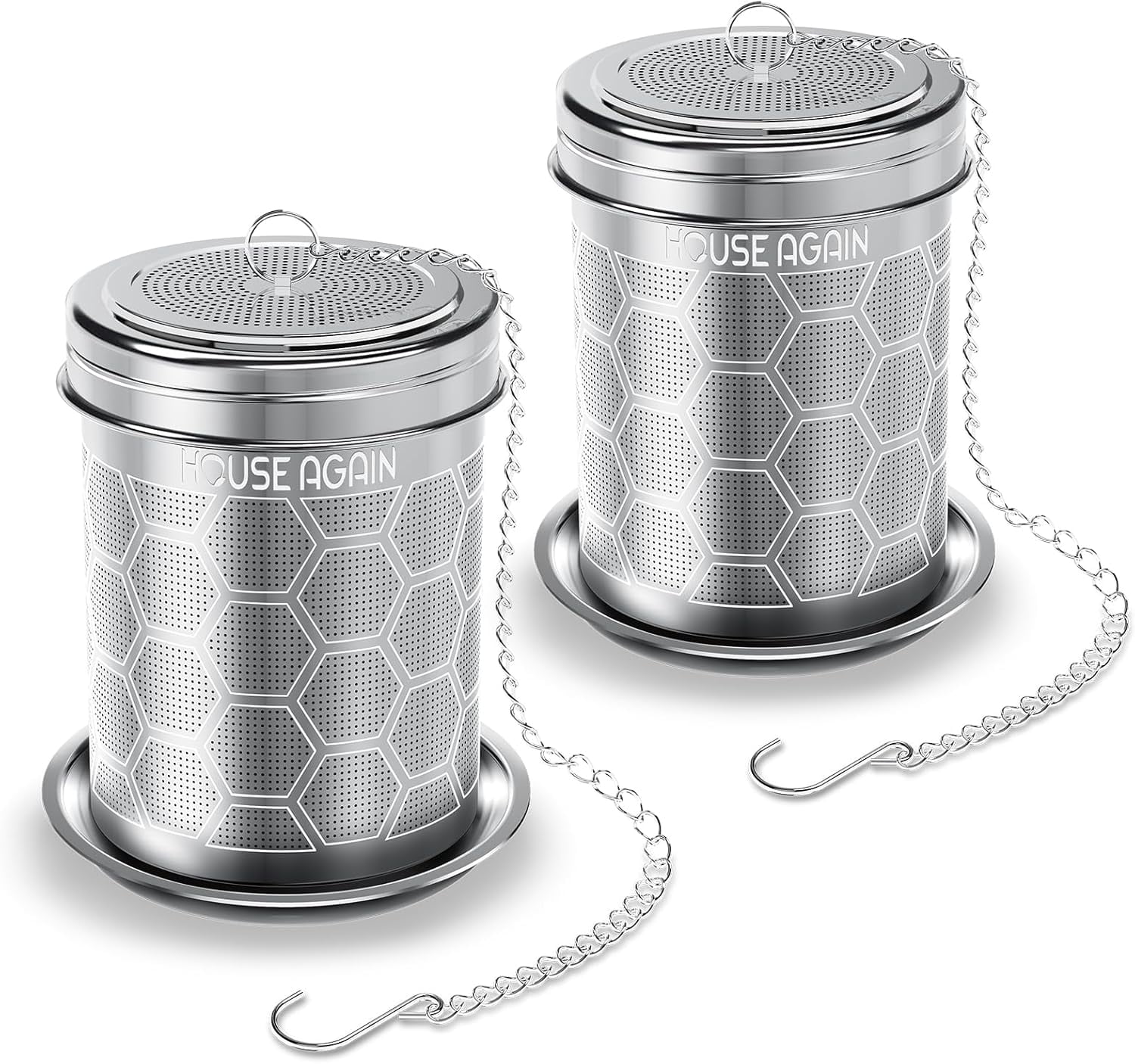 2 Pack Tea Strainers for Loose Tea, Extra Fine Mesh Tea Infuser, 304 ...