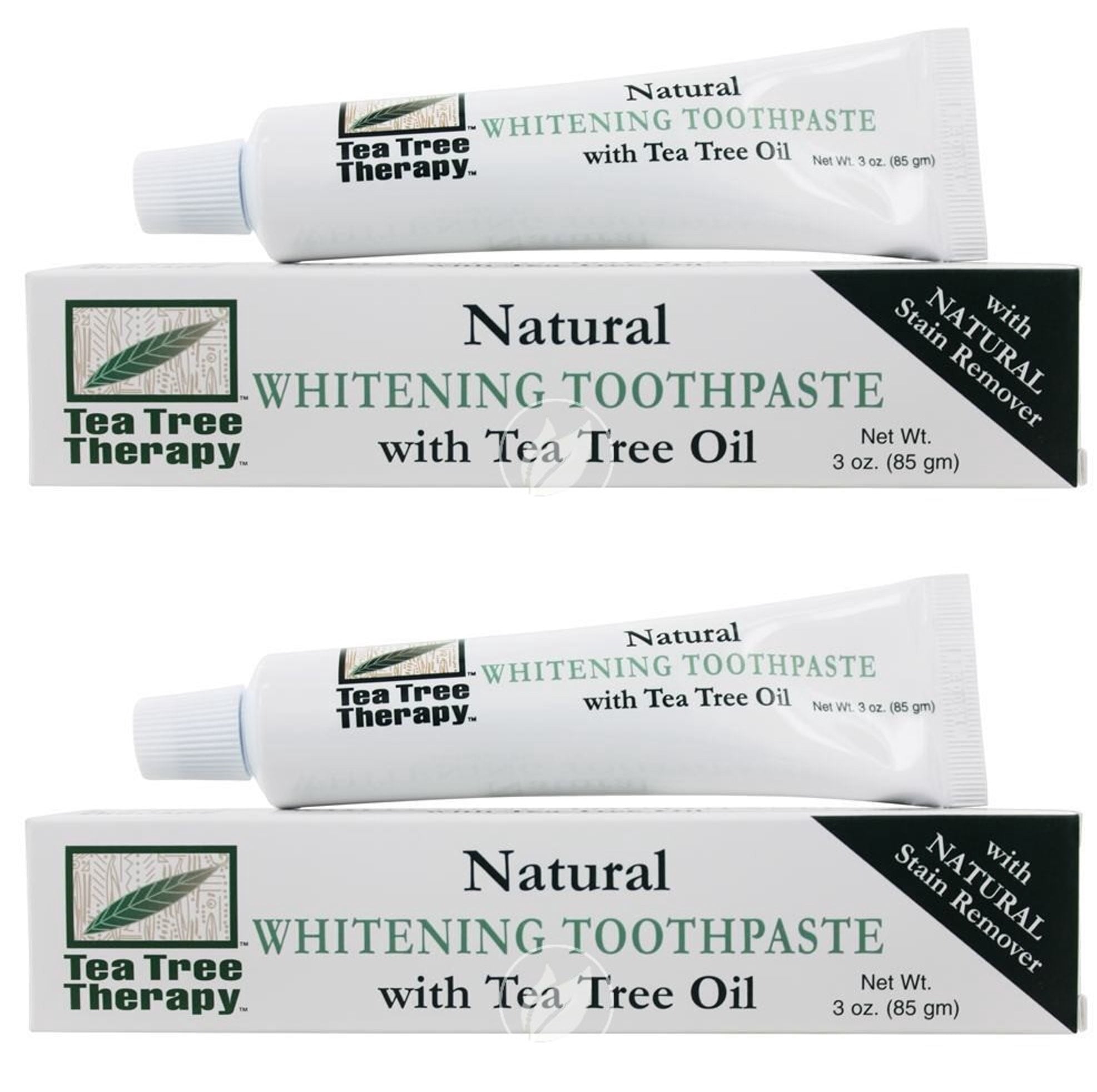 (2 Pack)Tea Tree Therapy Natural Whitening Toothpaste with Tea Tree Oil ...