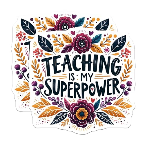 (2 Pack) Teaching is My Superpower Magnets - Inspirational Teacher ...