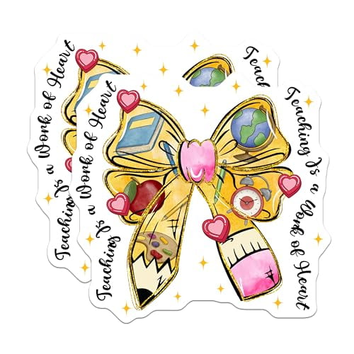 (2 Pack) Teaching is a Work of Heart Magnets - Teacher Appreciation ...