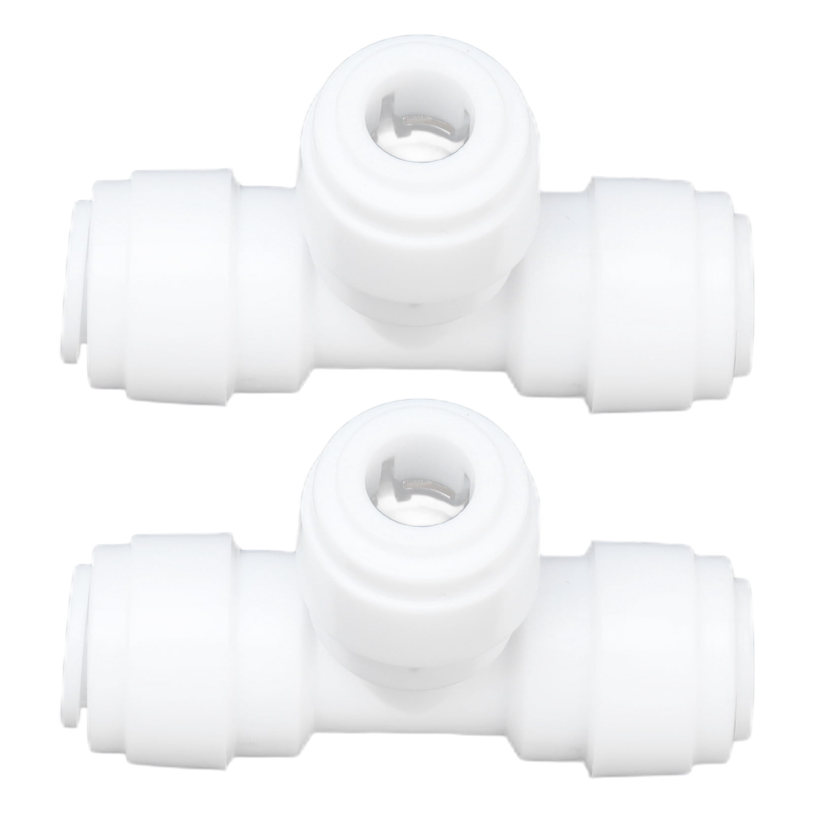 2-Pack Tee Quick Connectors for Water Tubes, 100PSI Push-In Fitting ...