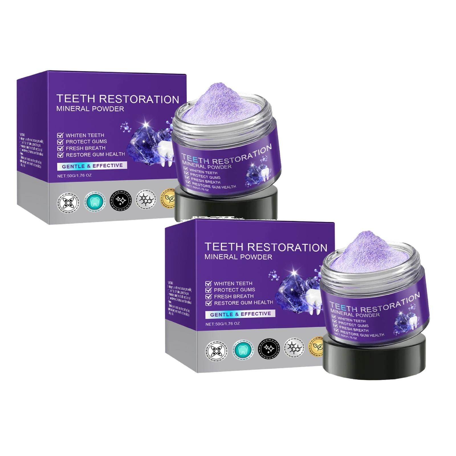 2-Pack Teeth Restoration Mineral Powder - Mineral Tooth Powder for ...