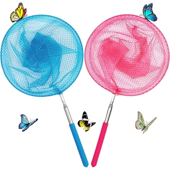 2 Pack Telescopic Butterfly Nets Outdoor Exploration Catching Insect ...