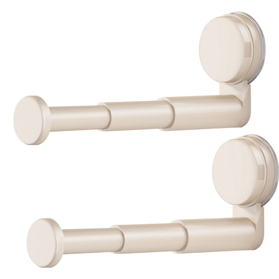 2-Pack Telescopic Suction Cup Hanger Rack, Torqee Wall-Mounted Clothes ...