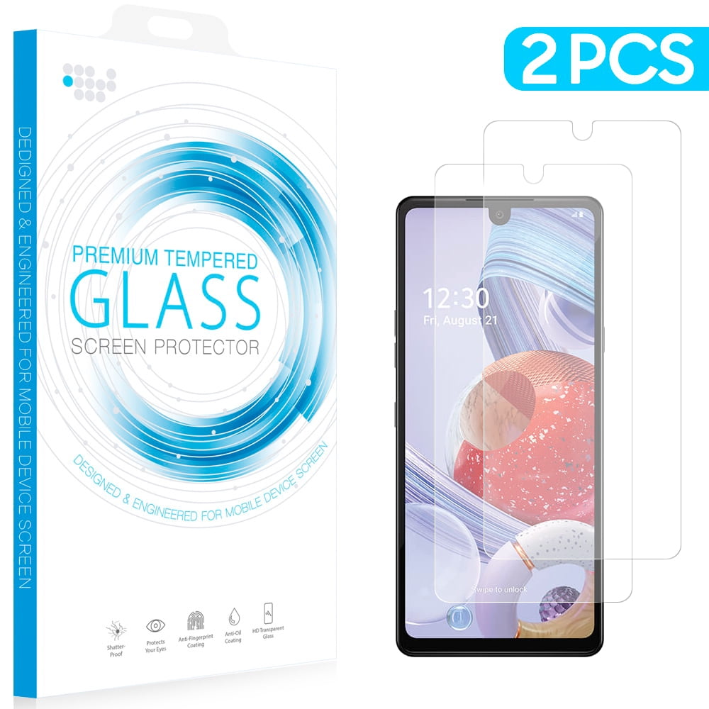 2 Pack Tempered Glass Screen Protector 0.26mm Arcing For Lg Stylo 6 ...