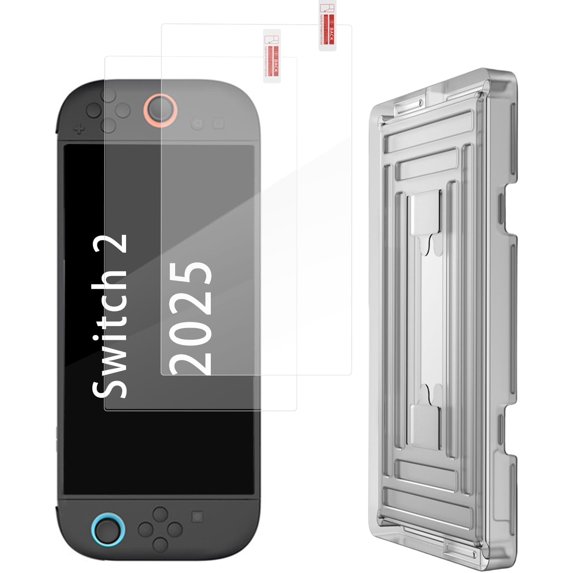 2-Pack Tempered Glass Screen Protector for Nintendo Switch 2 [7.9 inch ...