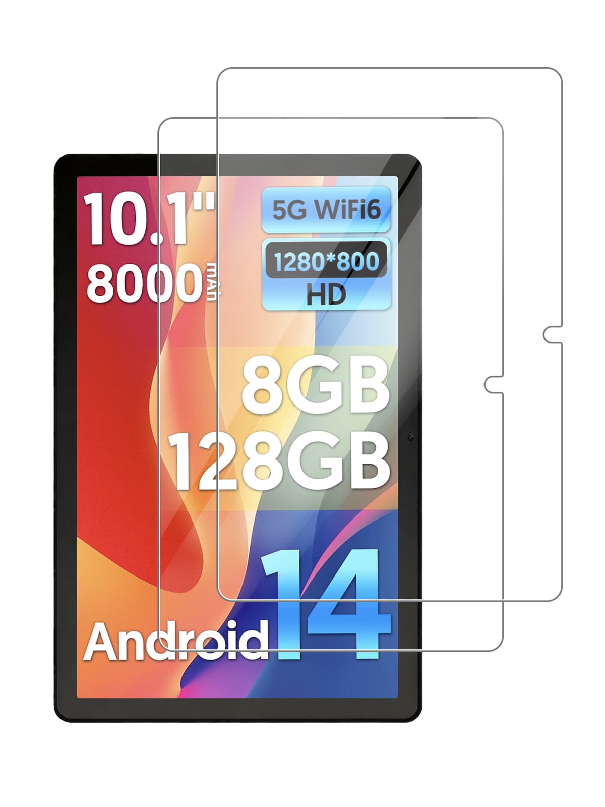 [2-Pack] Tempered Glass Screen Protector for PUTECCH P30H 10" Tablet ...