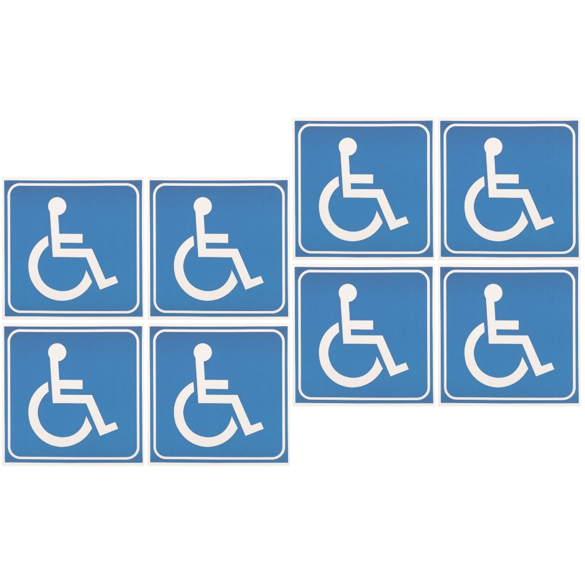 2 Pack Template Eyeshadow Logo Disability Handicap Sign Man - Walmart.com