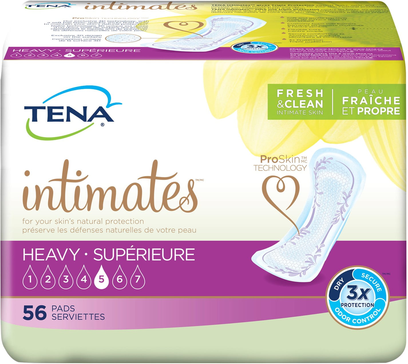 Tena Intimates - 2 Pack, Heavy Regular Incontinence Pad for Women, 56 ...