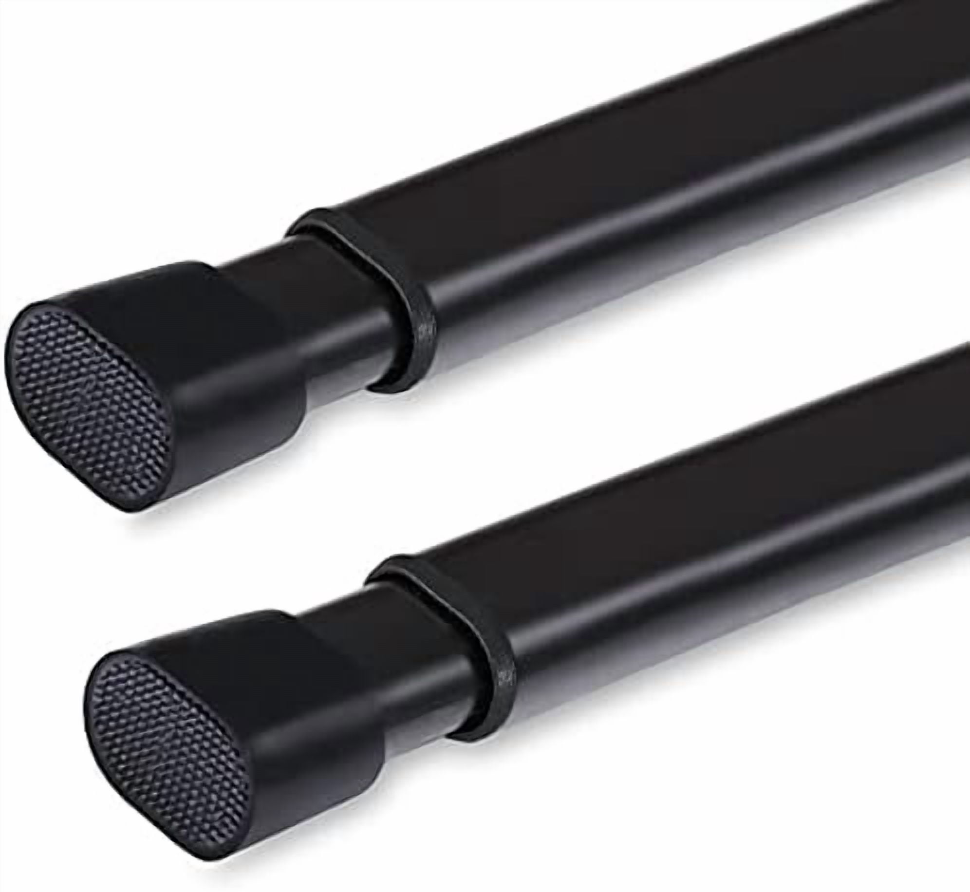 2 Pack Tension Rod Oval Spring Tension Curtain Rod Adjustable 22 to 36 ...