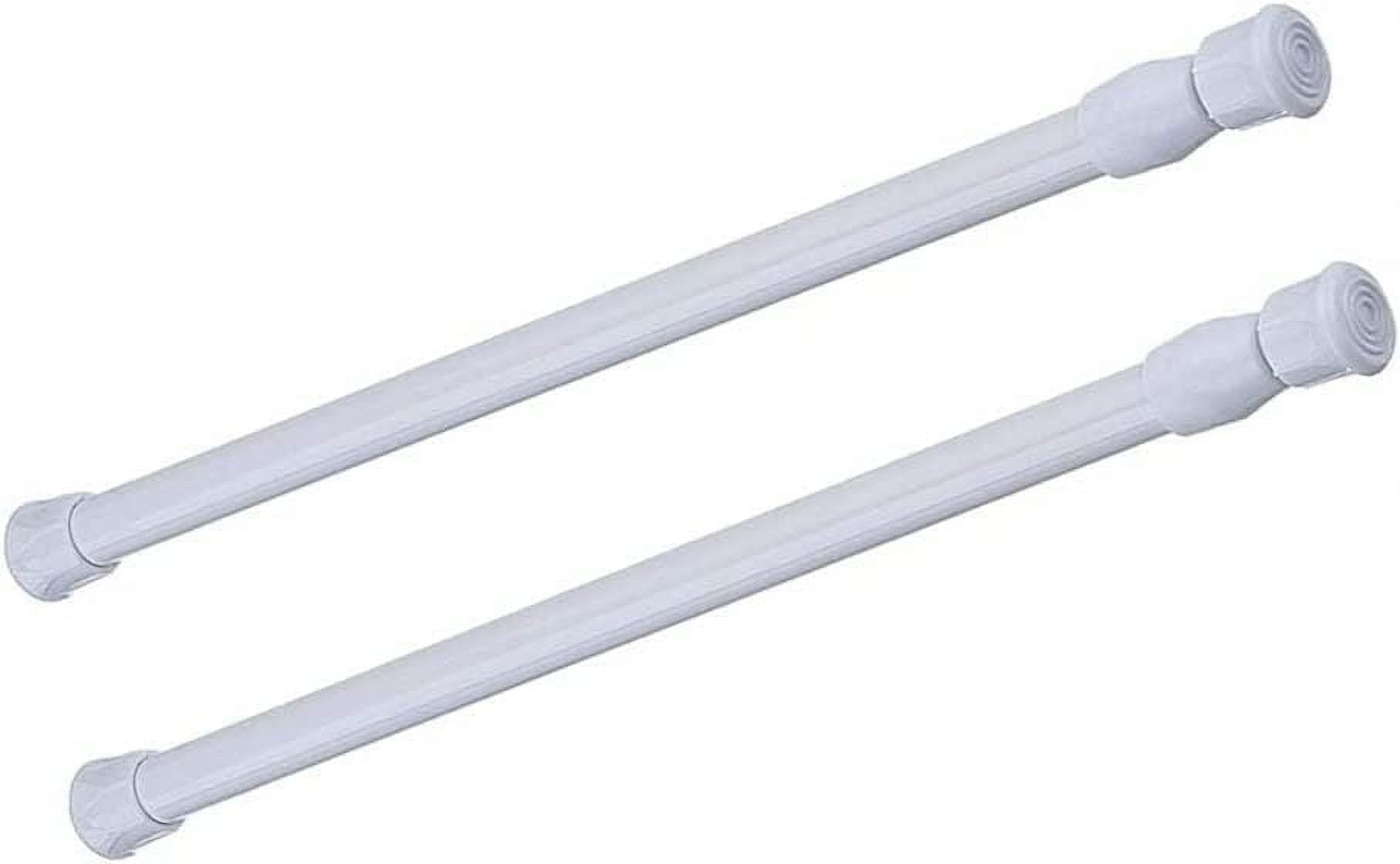 2 Pack Tension Rods, 16-28 Inches Adjustable Spring Steel Cupboard Bars ...