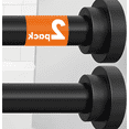 2 Pack Tension Shower Curtain Rods 43-80 Inch, Adjustable No Drill ...
